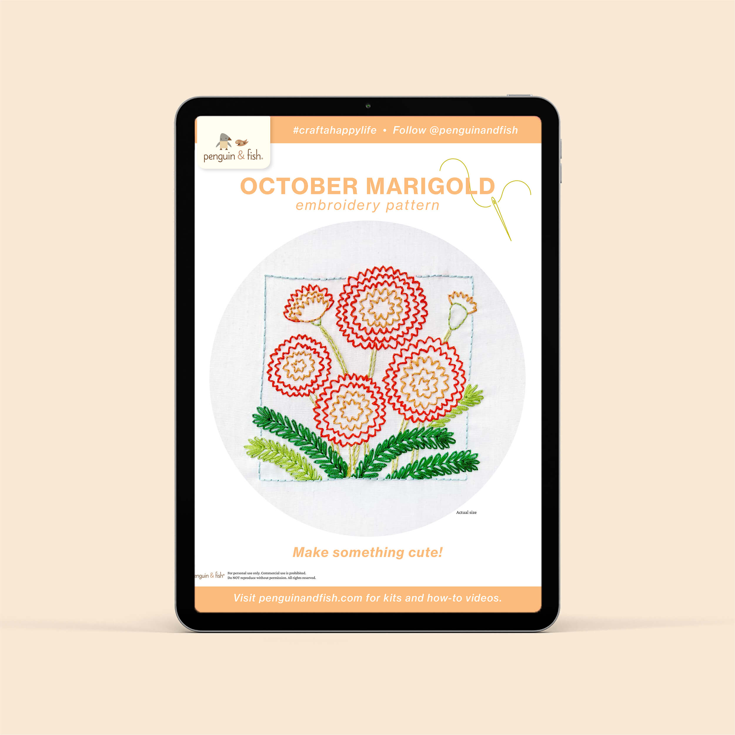 October Marigold - PDF pattern