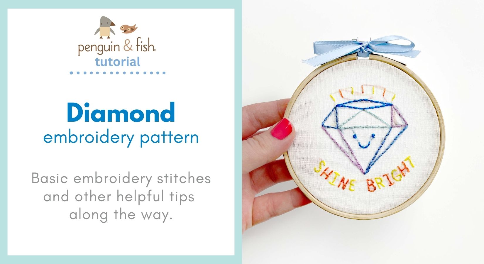 Diamond Embroidery Pattern - stitching tips and tricks