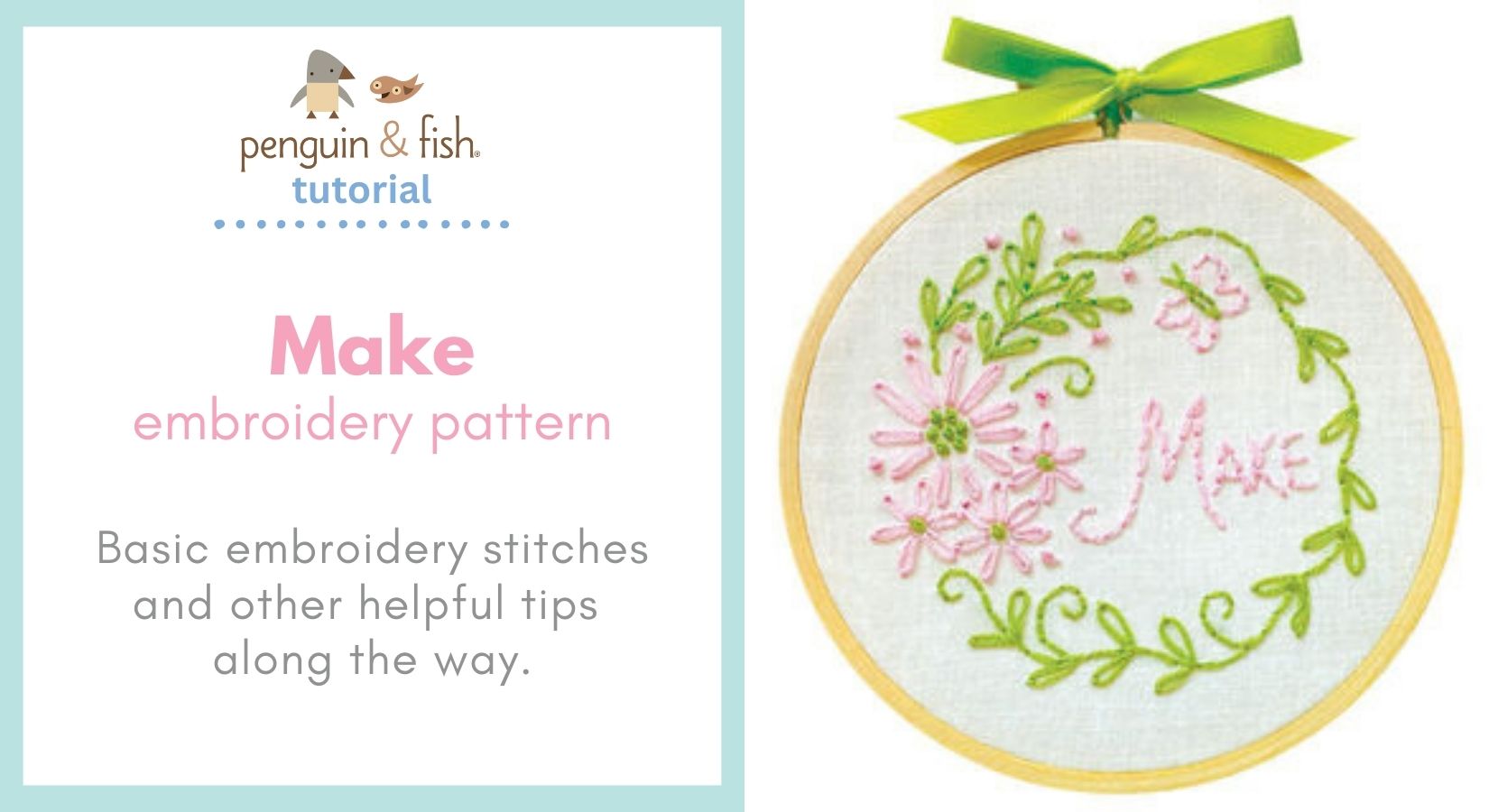 Make Embroidery Pattern - stitching tips and tricks