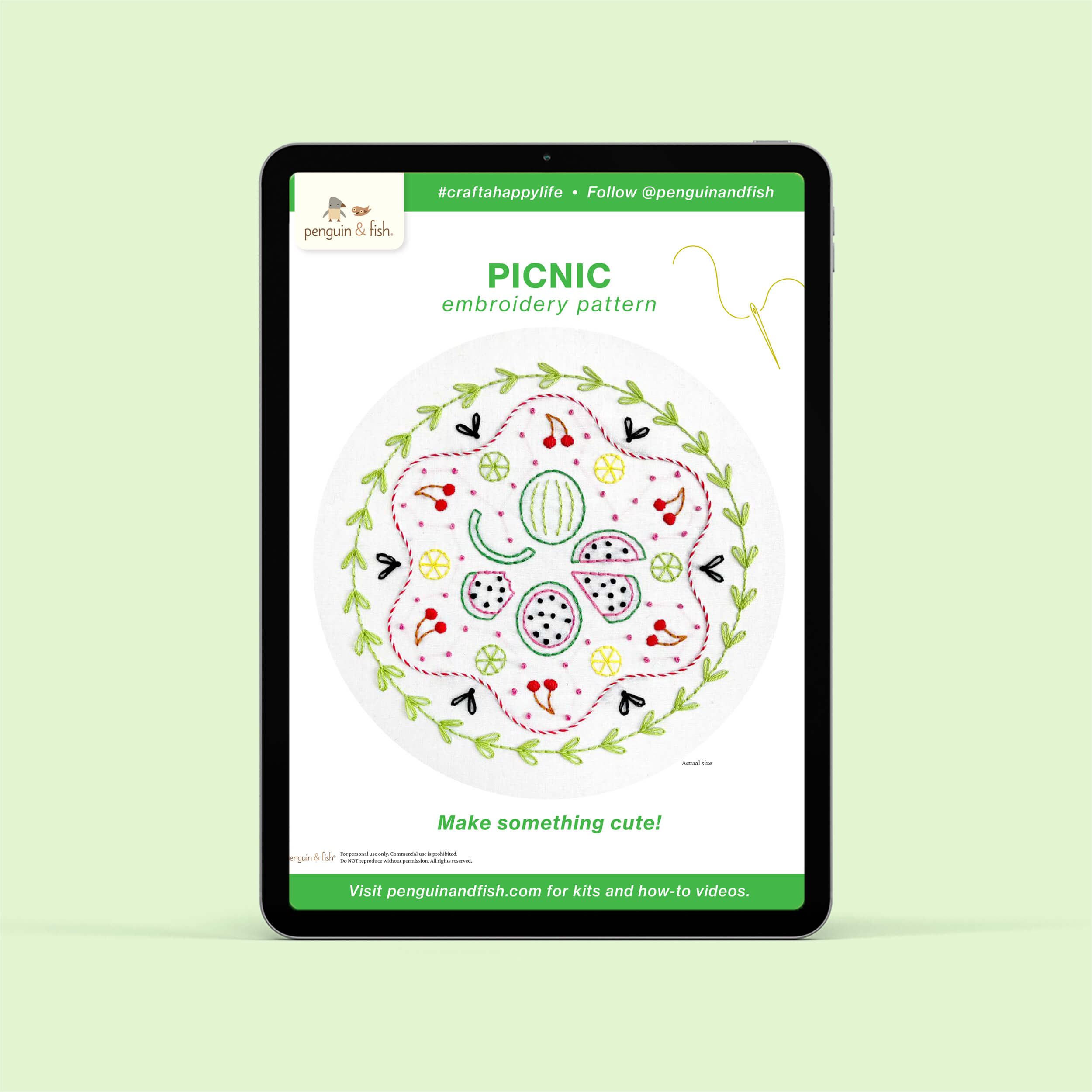 Picnic - PDF pattern