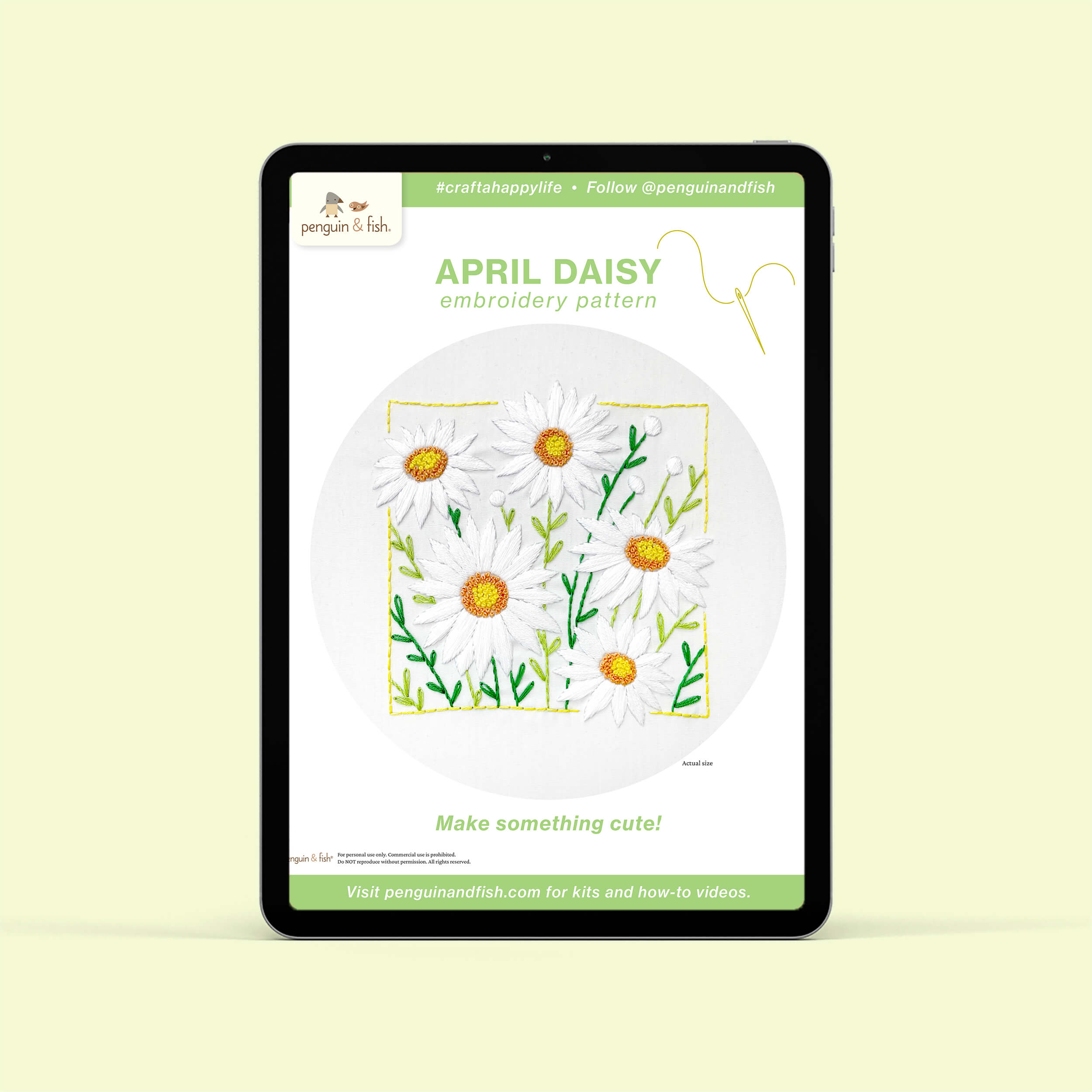 April Daisy - PDF pattern