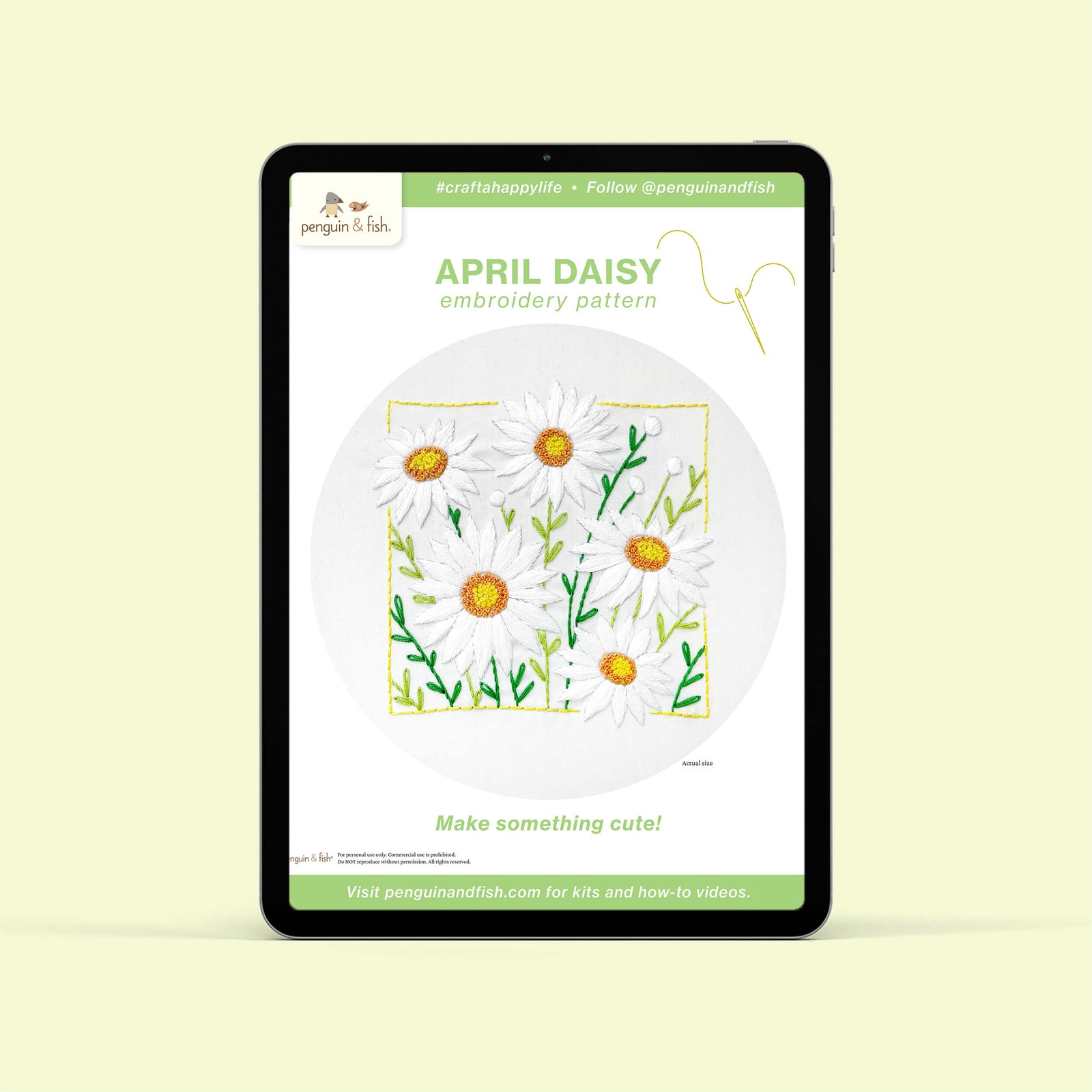 April Daisy - PDF pattern
