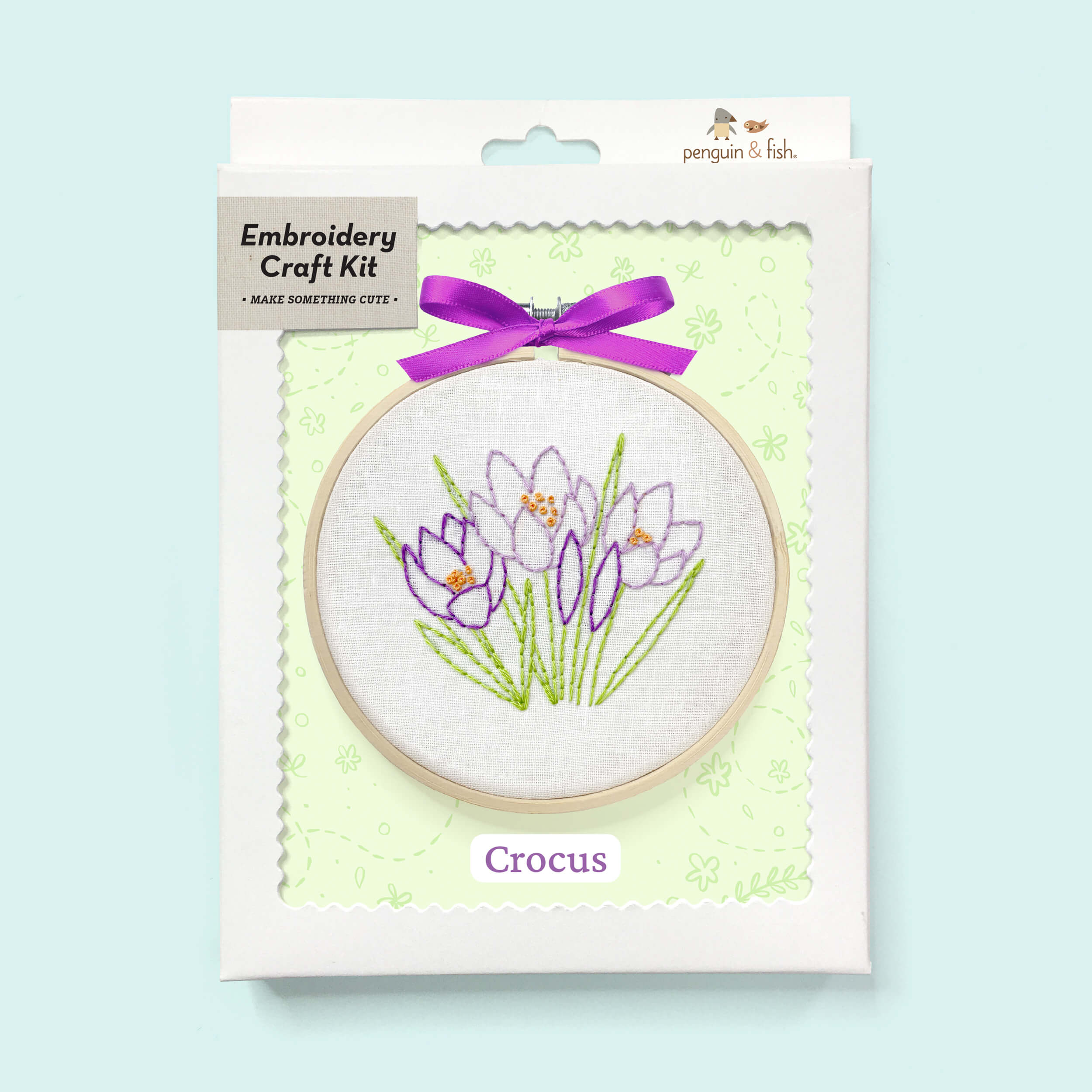 Crocus embroidery kit
