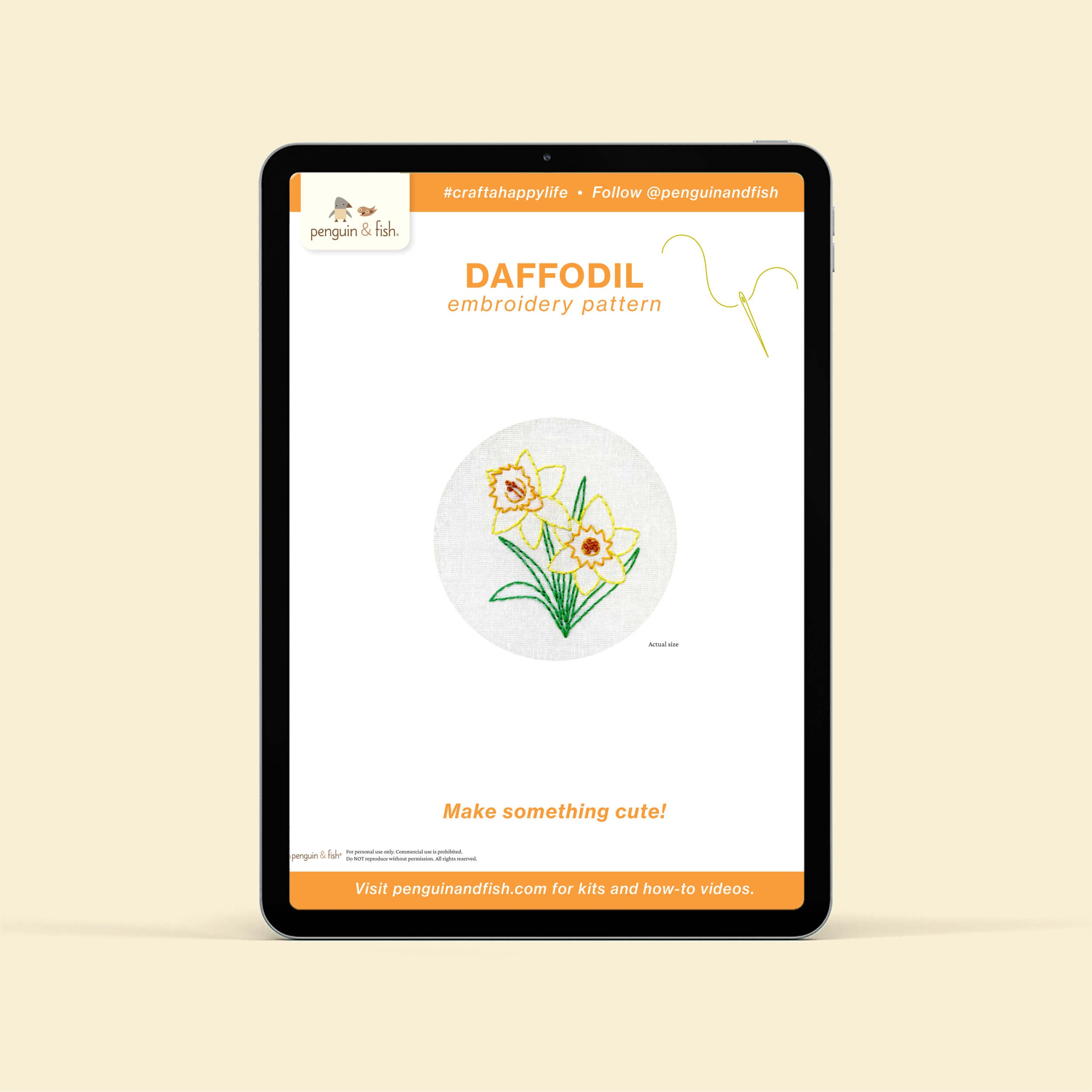 Daffodil - PDF pattern