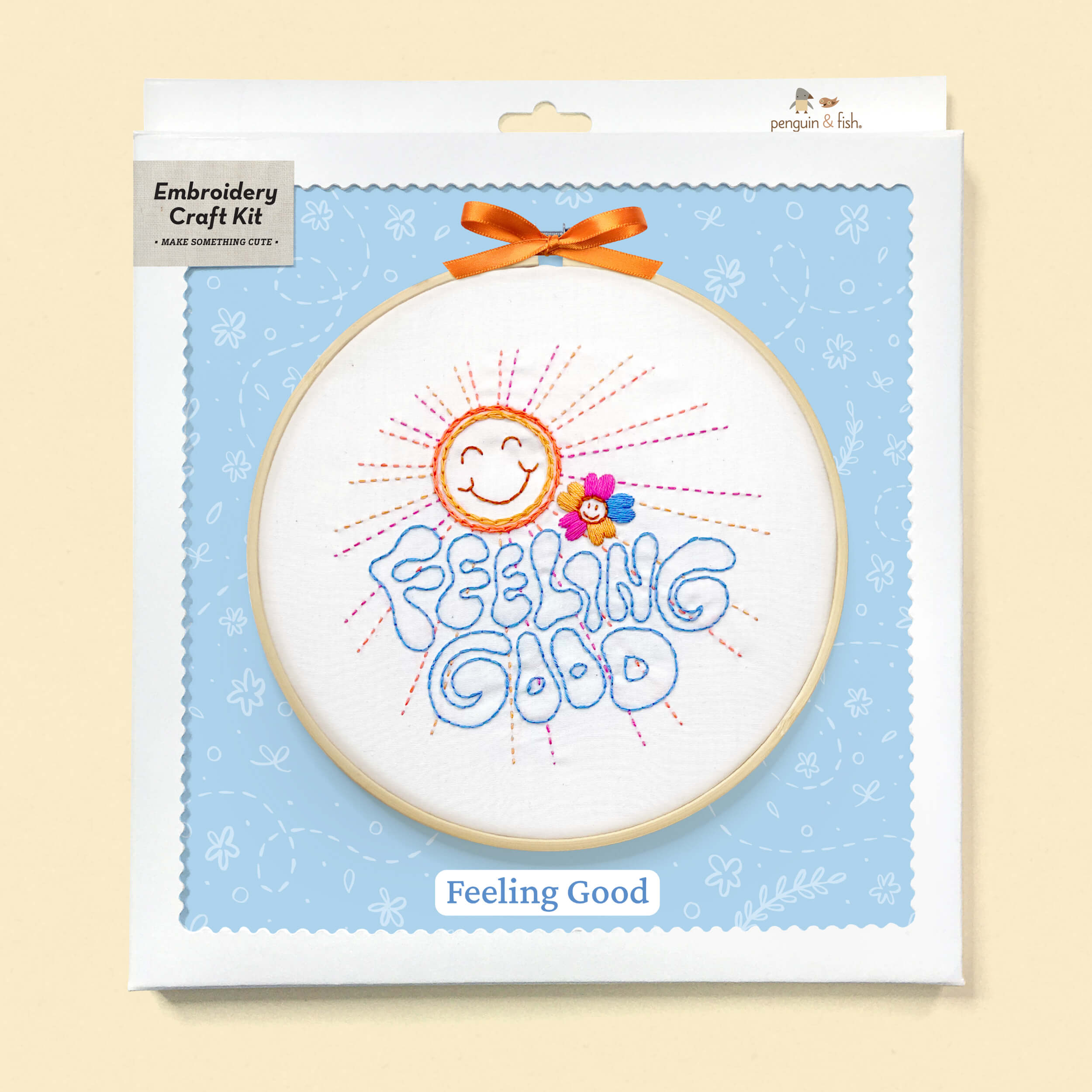 Feeling Good embroidery kit