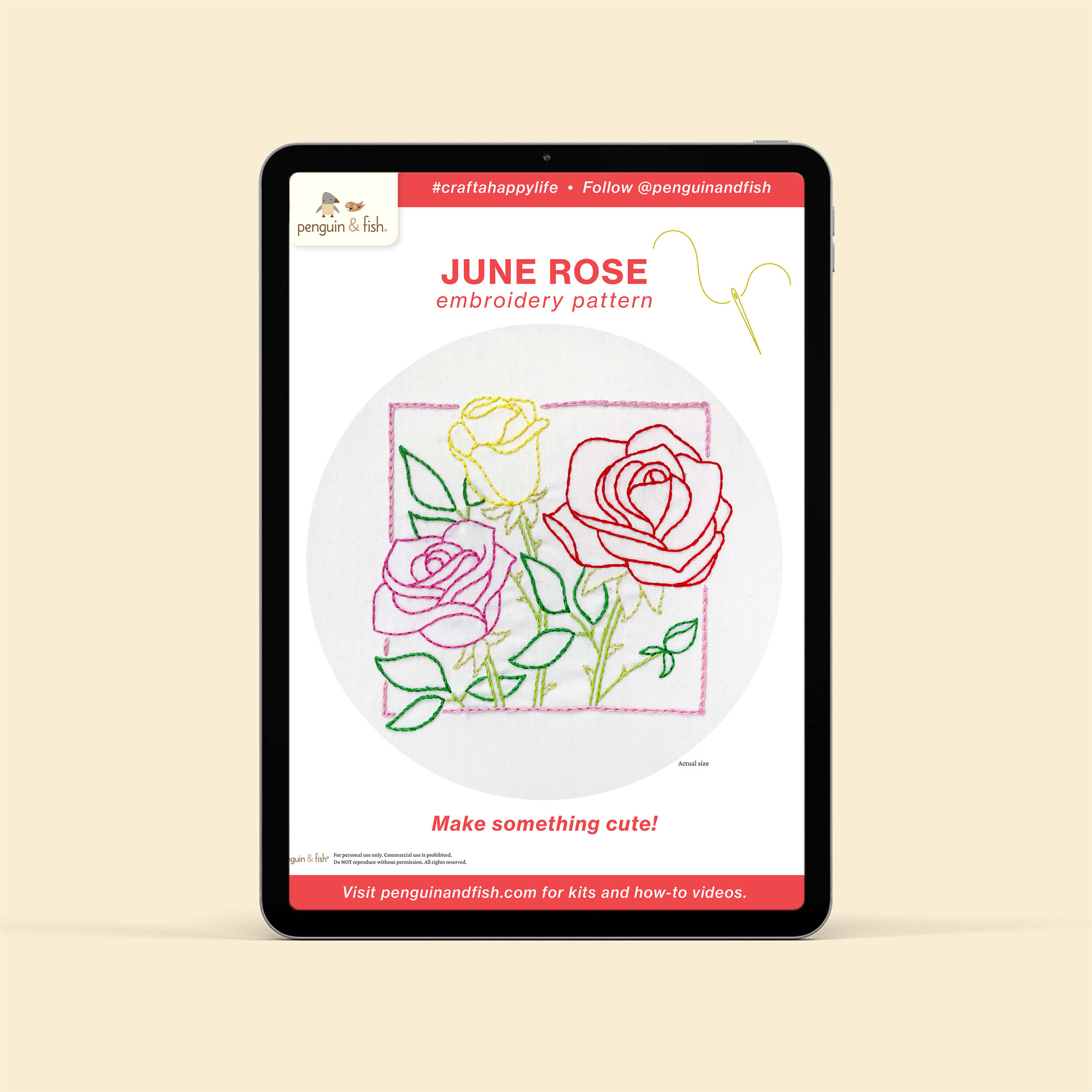 June Rose - PDF pattern