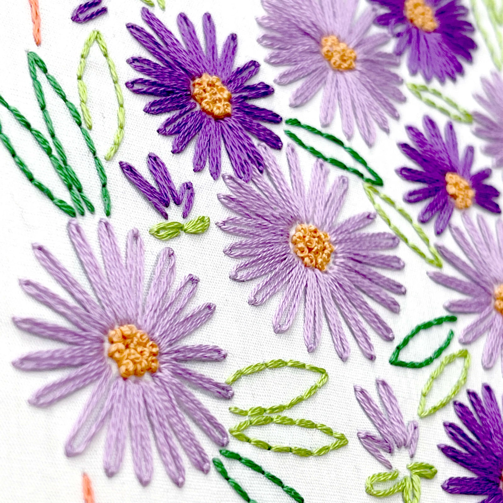 September Aster embroidery kit