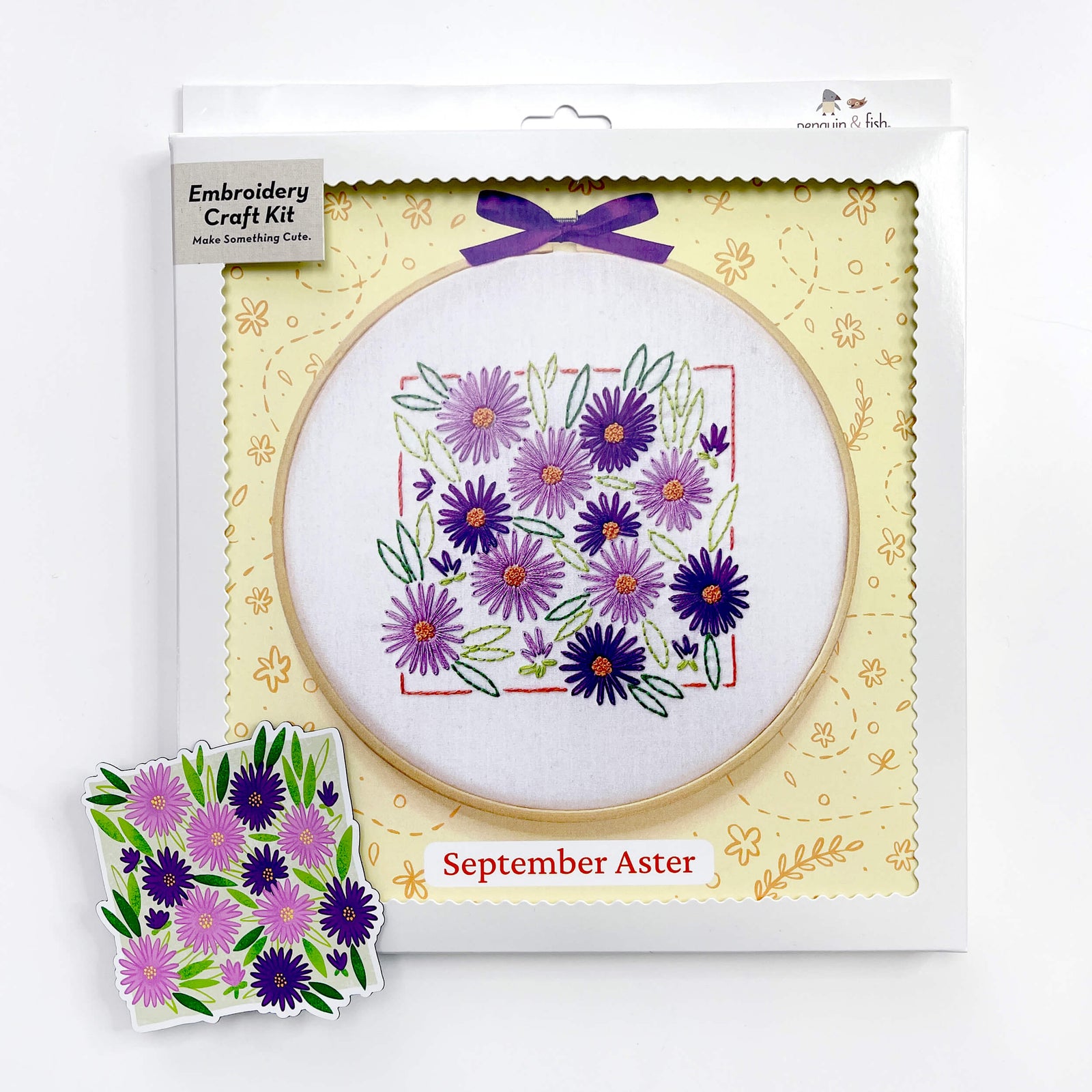 September Aster magnet