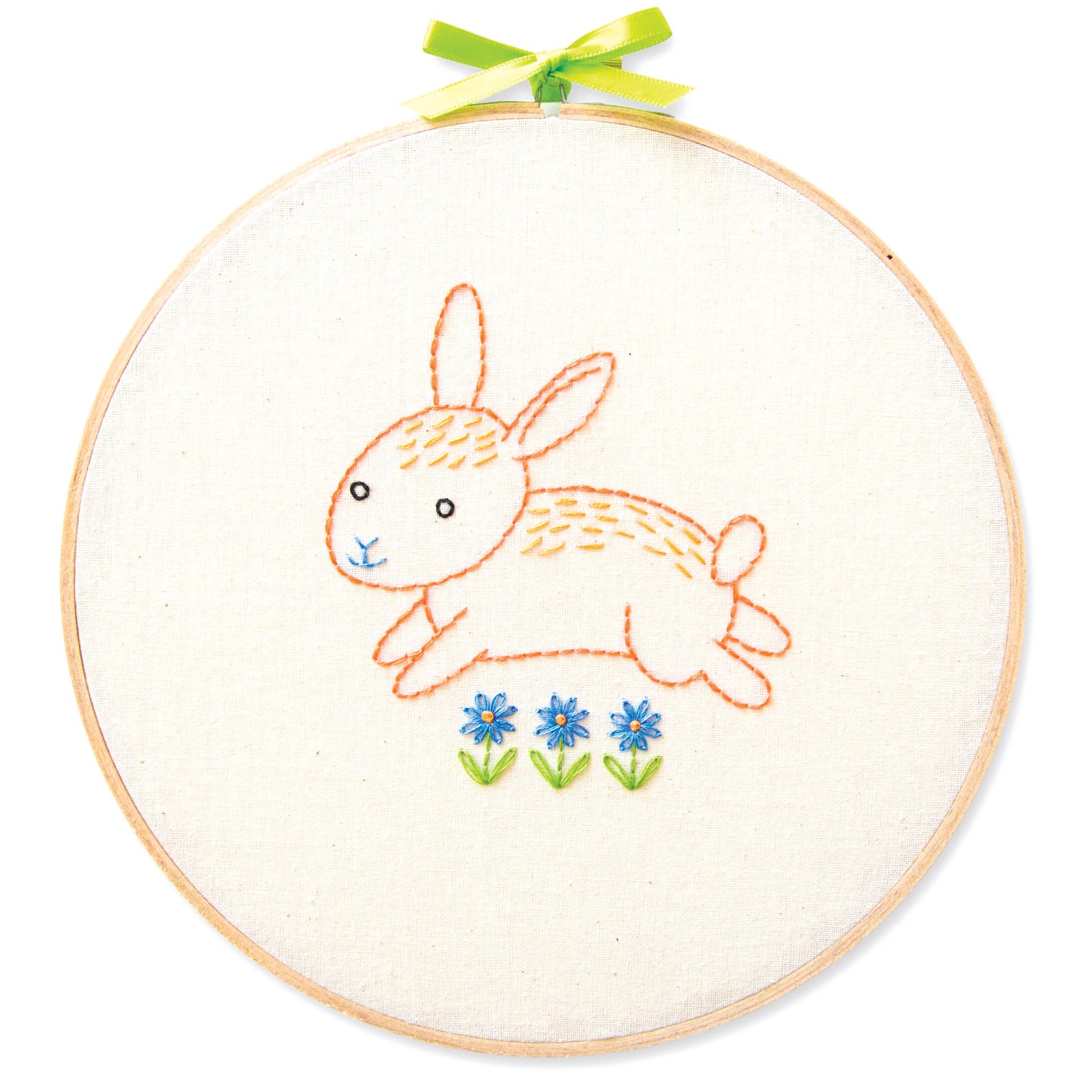 Bunny embroidery kit for beginners