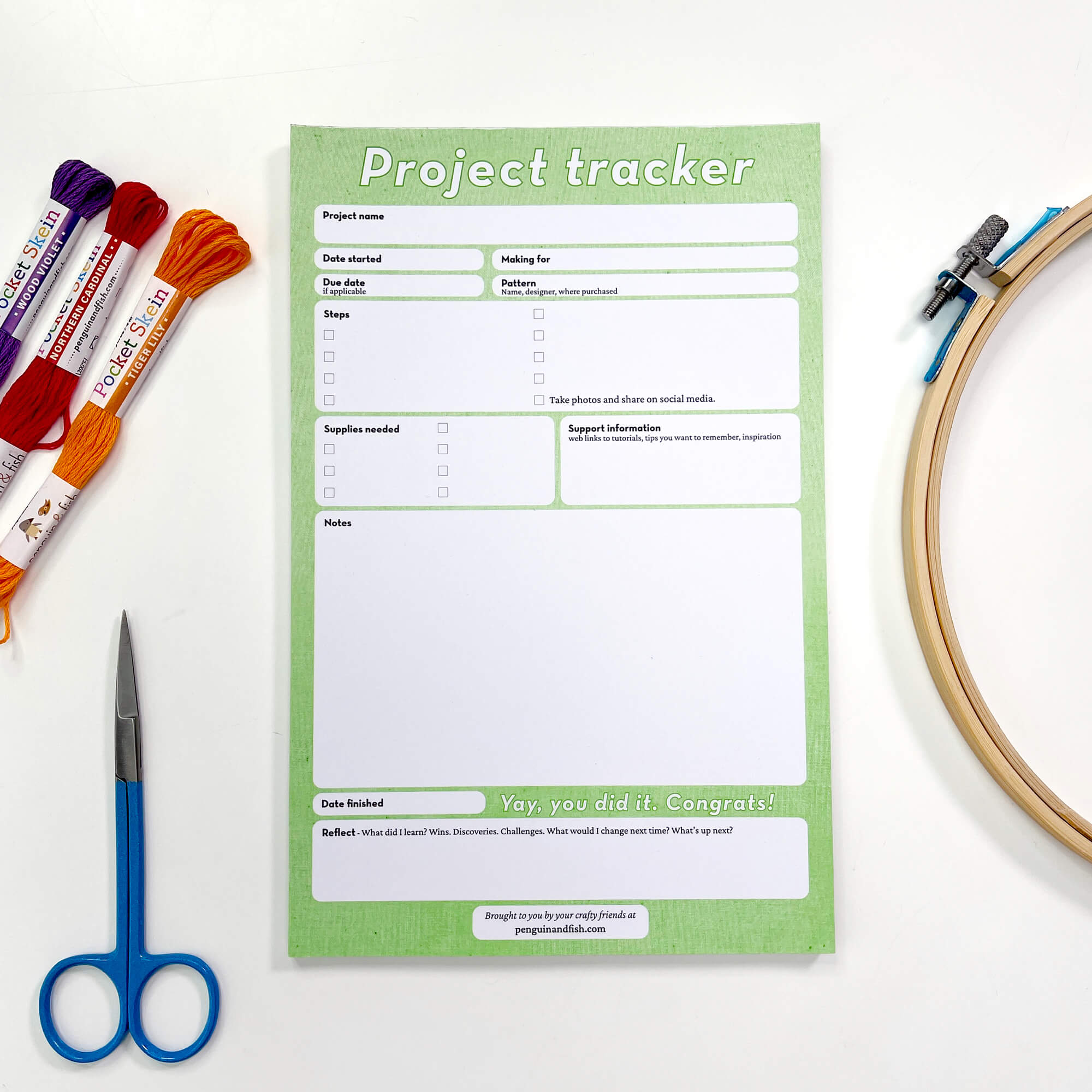 Project Tracker notepad