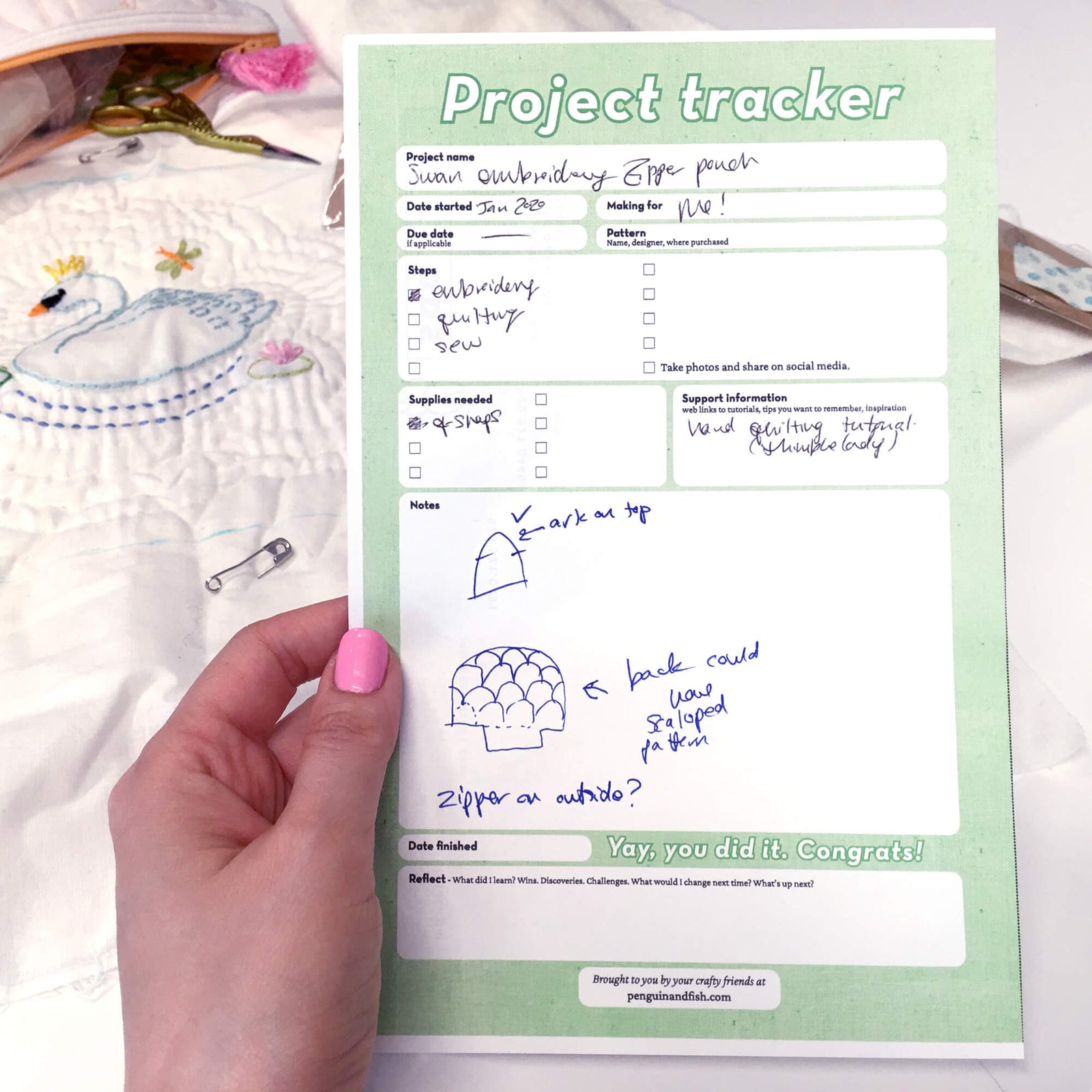 Project Tracker - PDF - Freebie